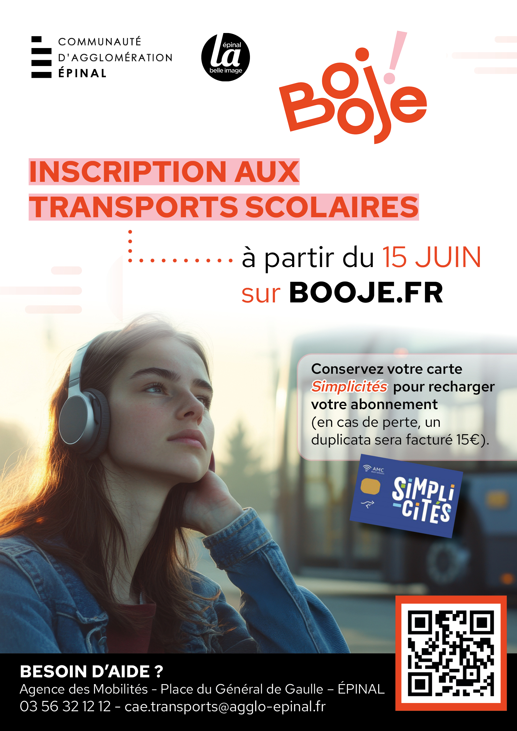 INSCRIPTION AUX TRANSPORTS SCOLAIRES - Communauté d'Agglomération d'Épinal